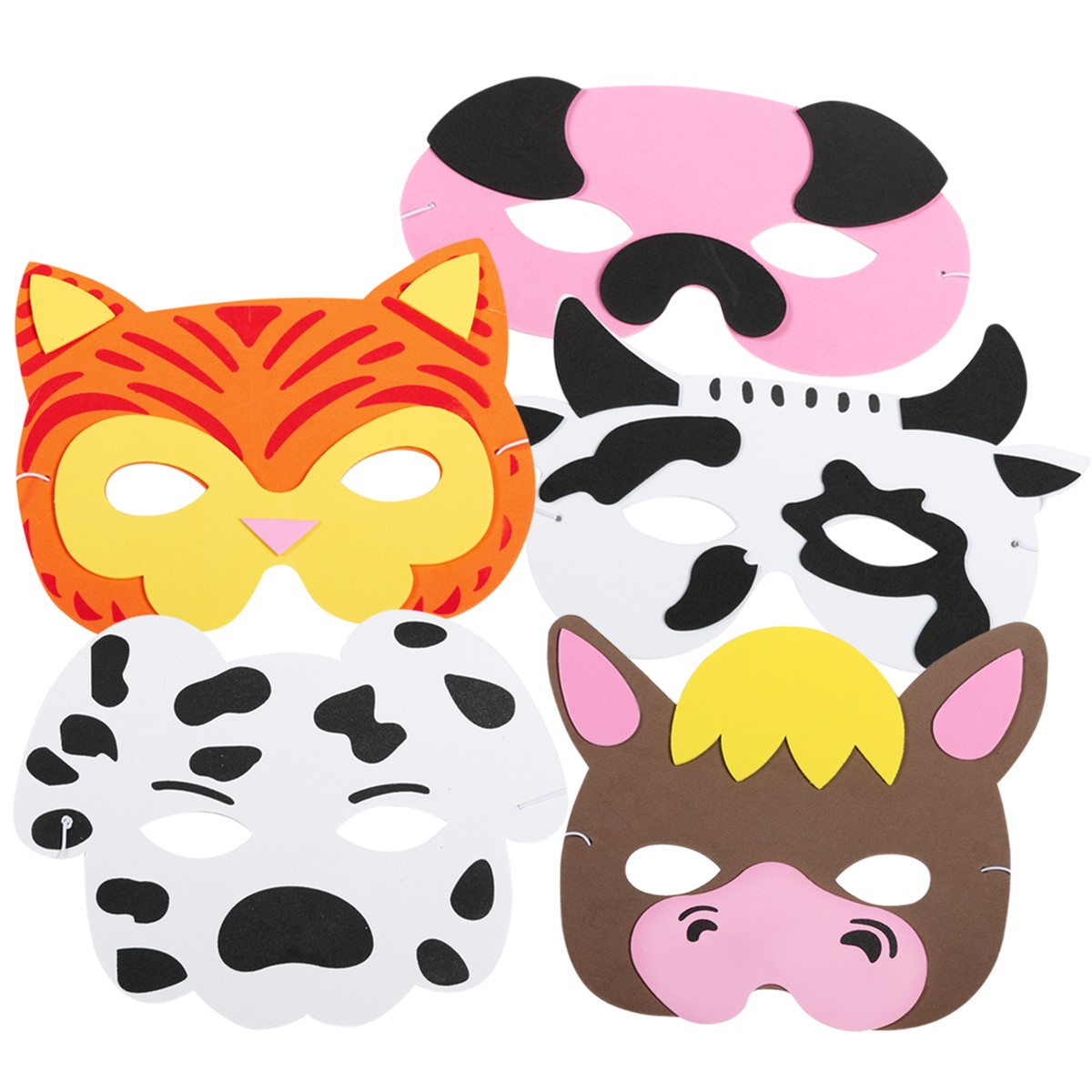 Farm Animal Foam Masks - PartyBell.com