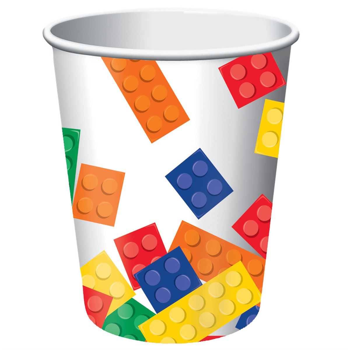 Building Block Party 9 oz. Paper Cups - PartyBell.com