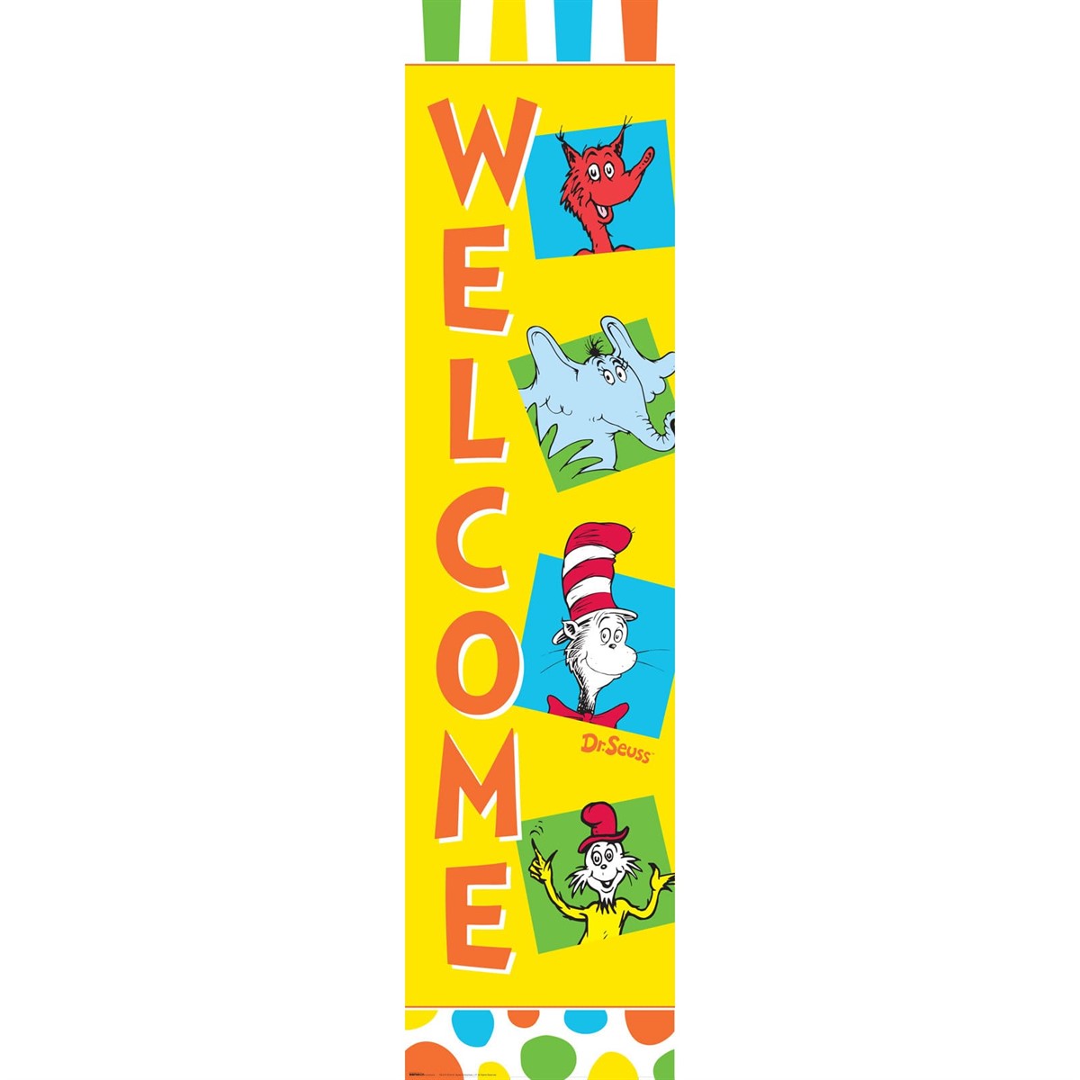 Dr. Seuss Favorites Vertical Banner - PartyBell.com