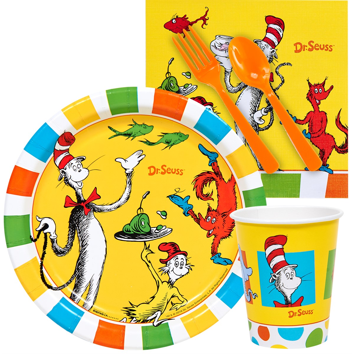 Dr. Seuss Favorites 1st Birthday Snack Party Pack - PartyBell.com