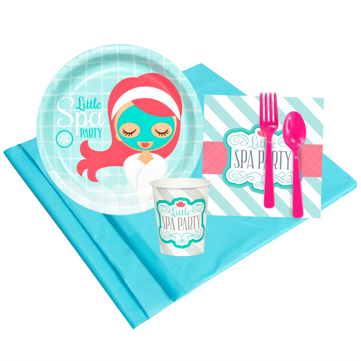 Little Spa Party 8 Guest Party Pack - PartyBell.com