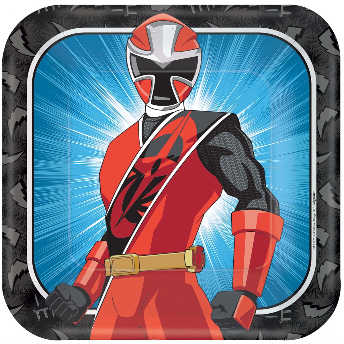 Power Rangers Ninja Steel Dinner Plates (8) - PartyBell.com