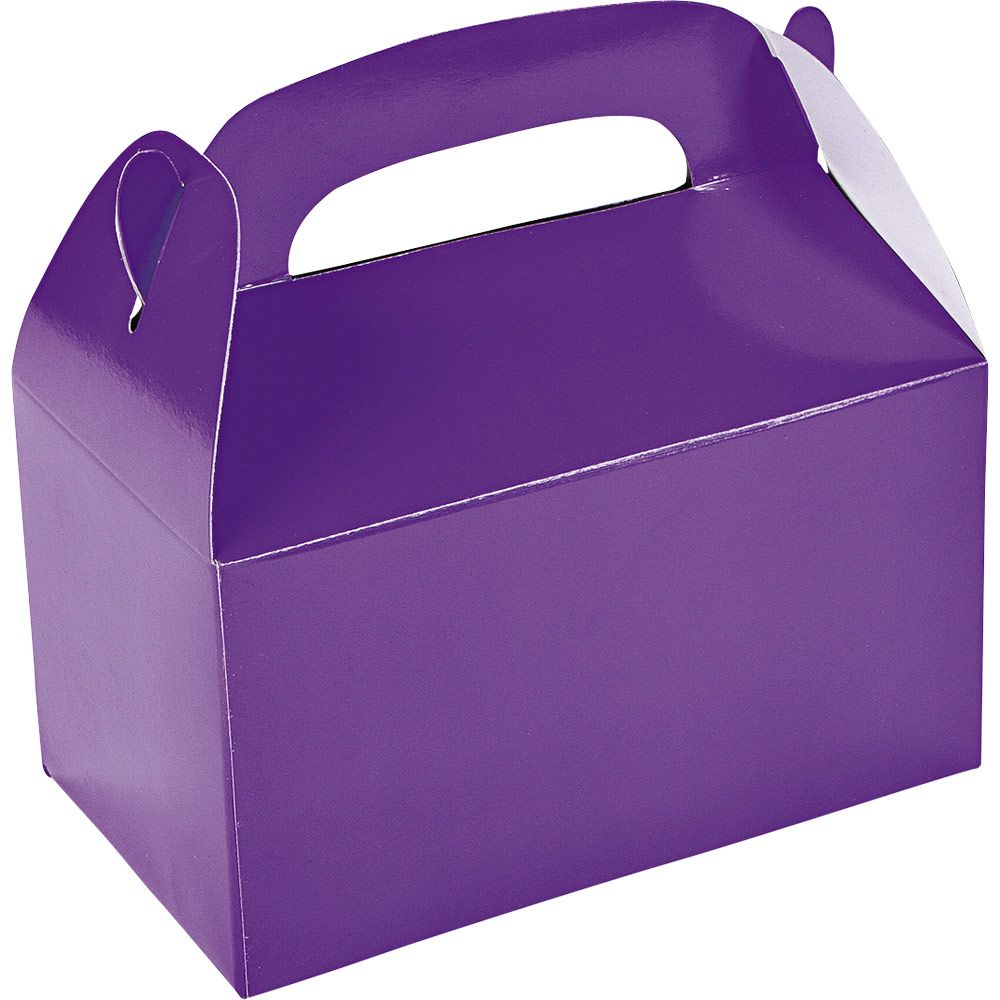 Purple Treat Favor Boxes (12) - PartyBell.com