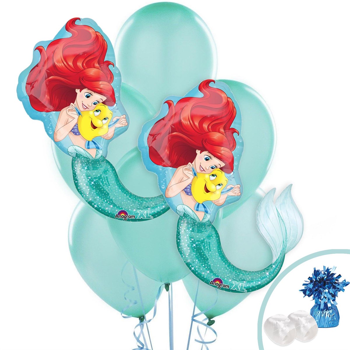 Little Mermaid Jumbo Balloon Bouquet - PartyBell.com