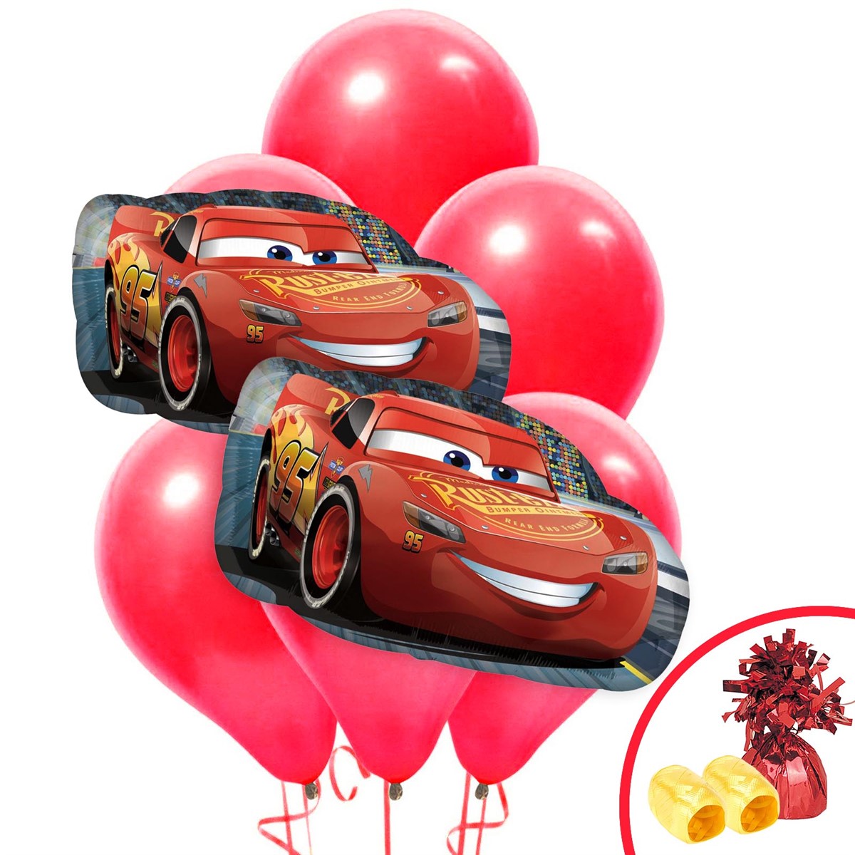 Disney Cars Jumbo Balloon Bouquet - PartyBell.com