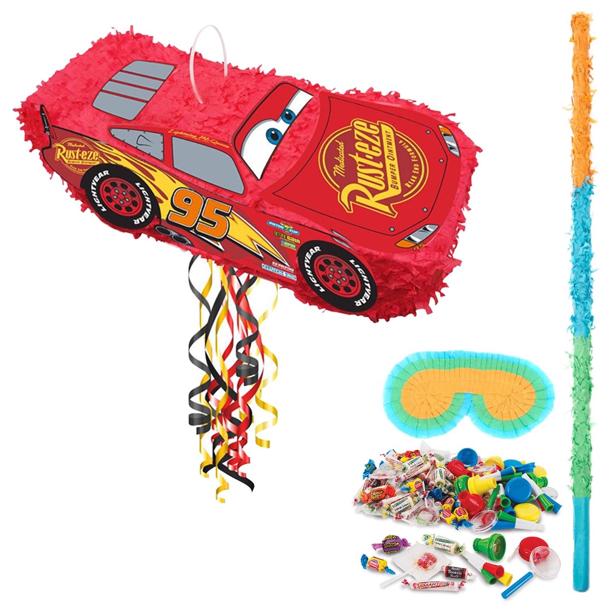 Disney Cars Lightning McQueen 3D Pinata Kit - PartyBell.com