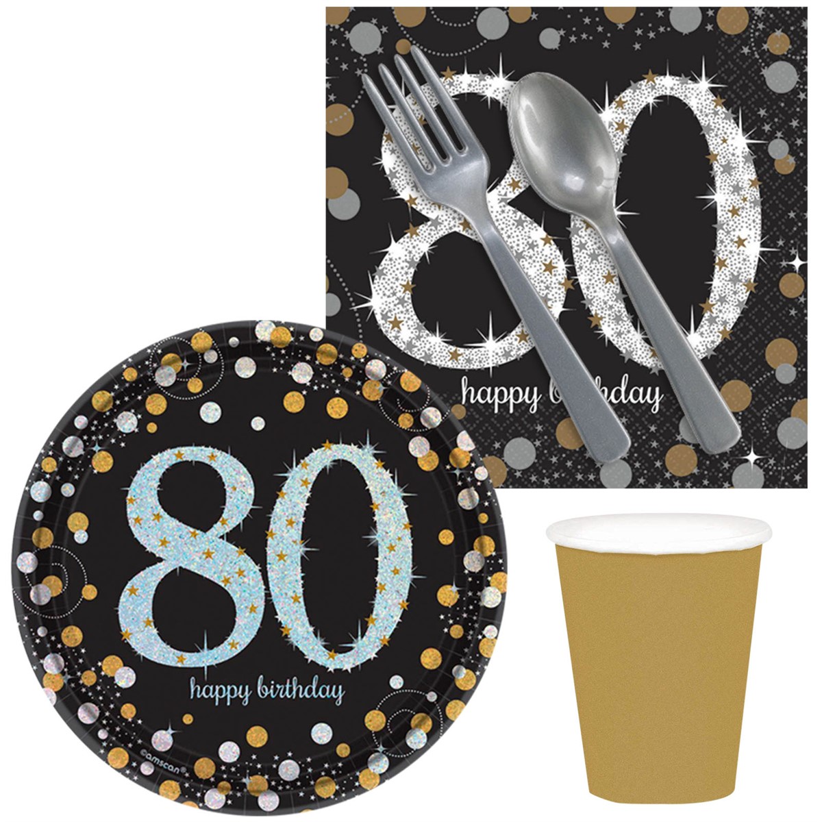 Sparkling Celebration 80th Birthday Snack Pack for - PartyBell.com