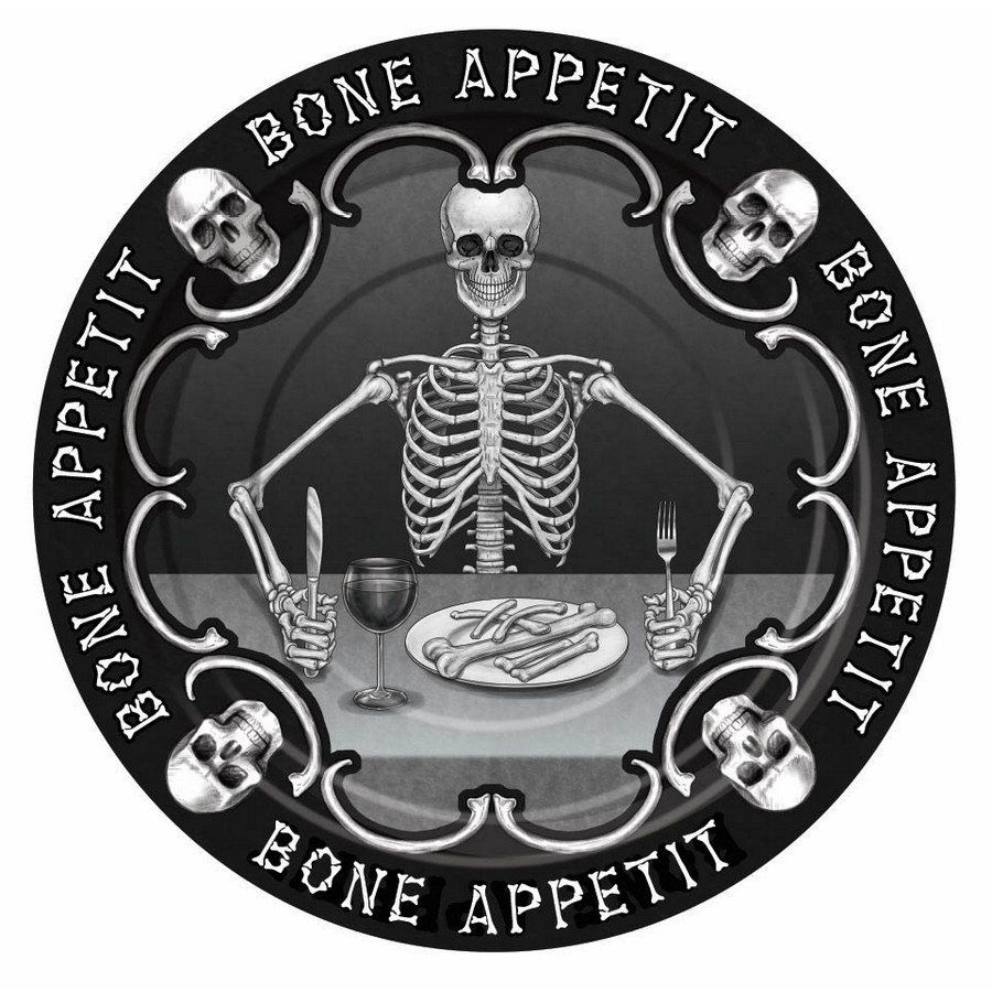 Bone Appetit 7" Dessert Plate (8) - PartyBell.com