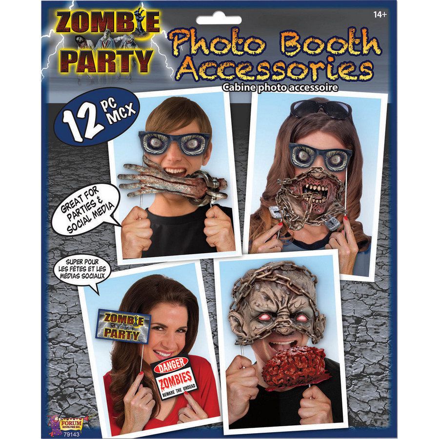 Zombie Party Photo Booth Props - PartyBell.com