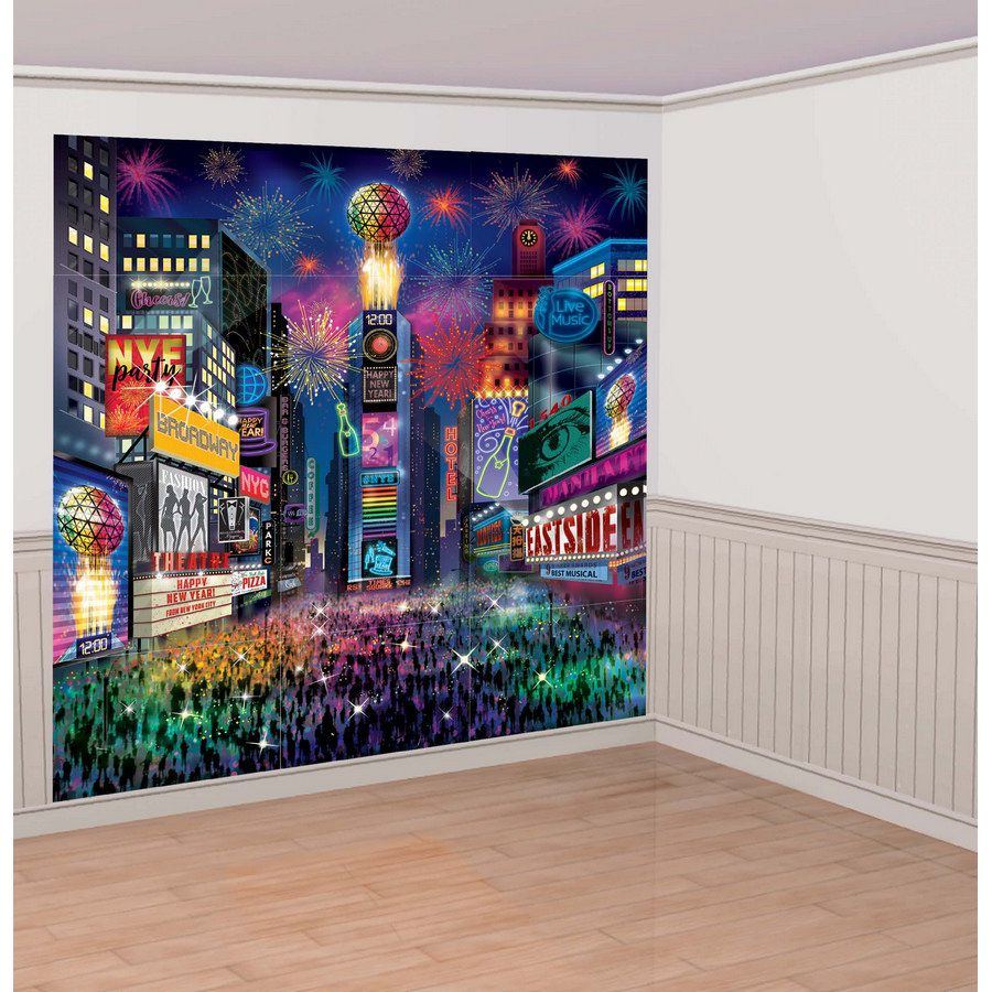 Times Square New Year's Eve Scene Setter Kit - PartyBell.com