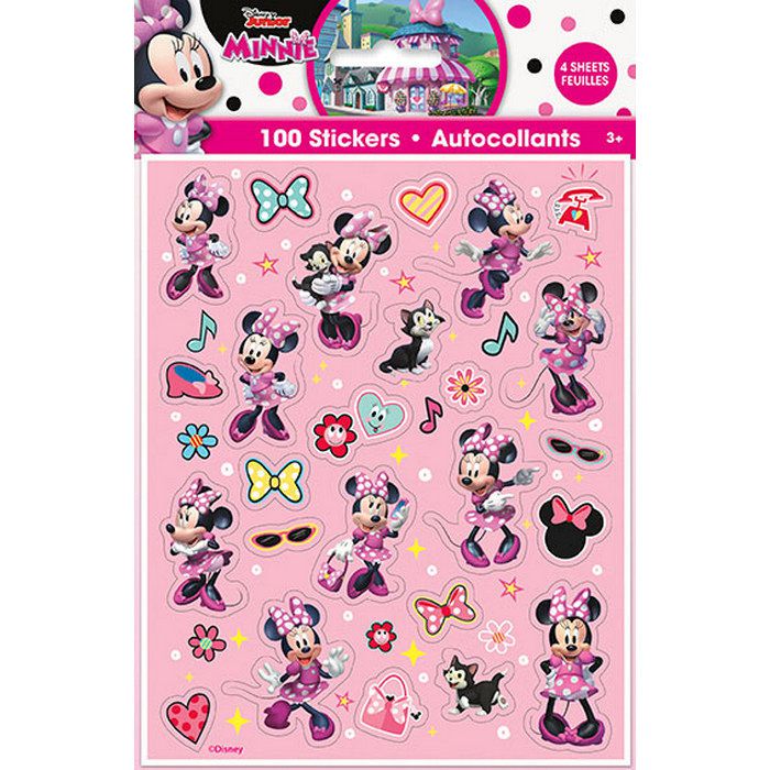 Iconic Minnie Mouse Stickers (100) - PartyBell.com
