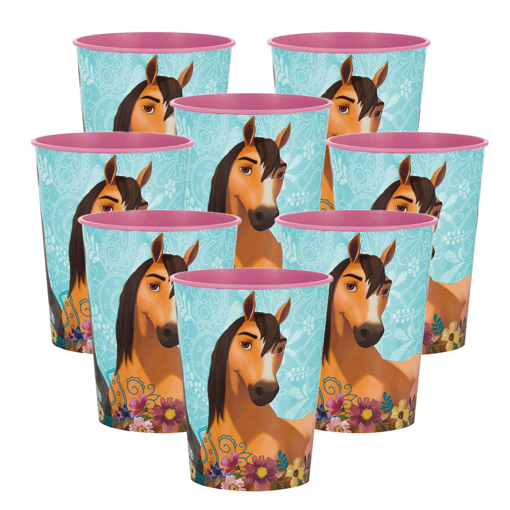 Spirit Riding Free 16oz Plastic Favor Cup (8) - PartyBell.com