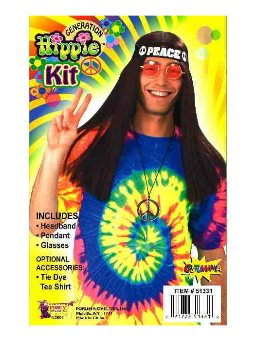 Hippie Accessory Kit (Adult) - PartyBell.com