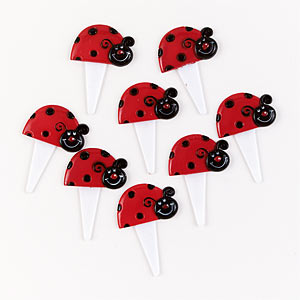 Ladybugs Food Picks - PartyBell.com