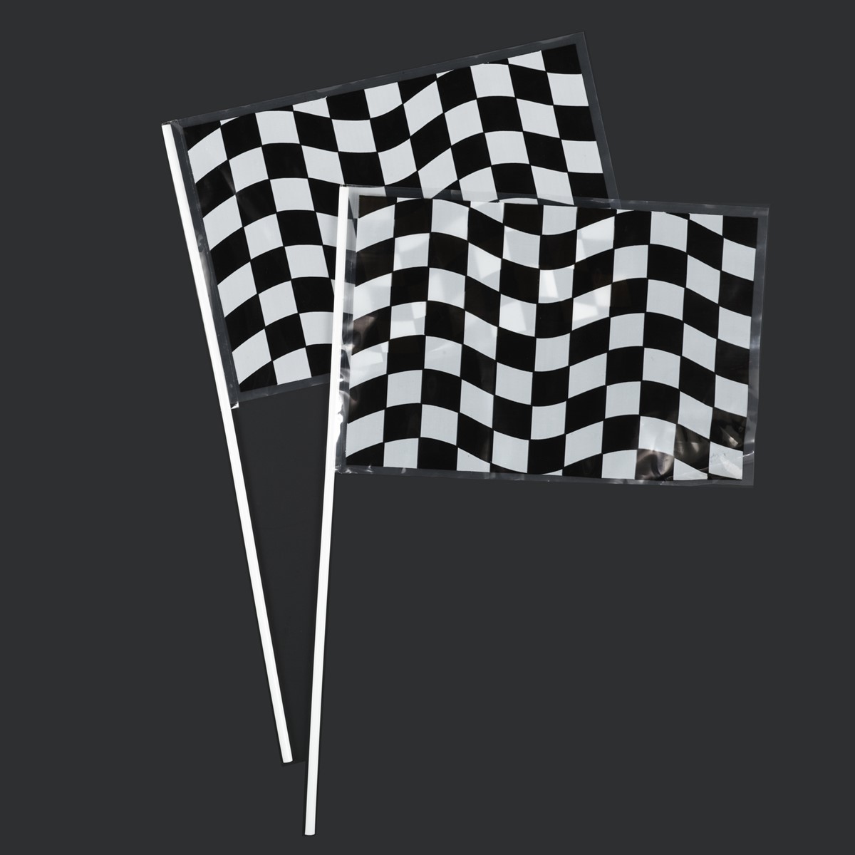 Racing Flags Black And White Check - PartyBell.com