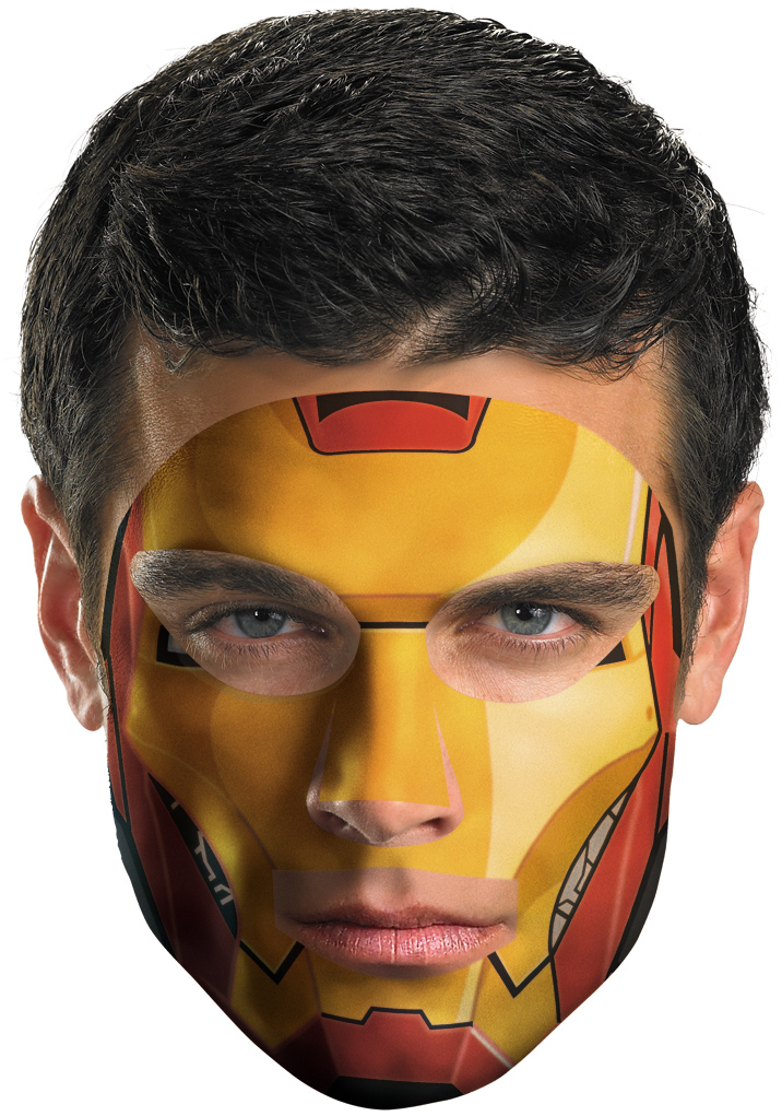Iron Man Face Tattoo - PartyBell.com