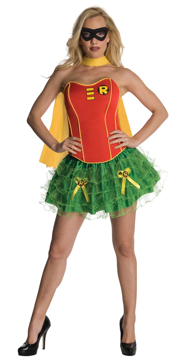 DC Comics Secret Wishes Robin Corset Adult Costume - PartyBell.com