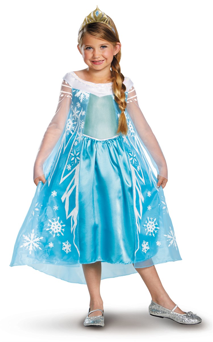 Disney Frozen Deluxe Elsa Toddler/Child Costume - PartyBell.com