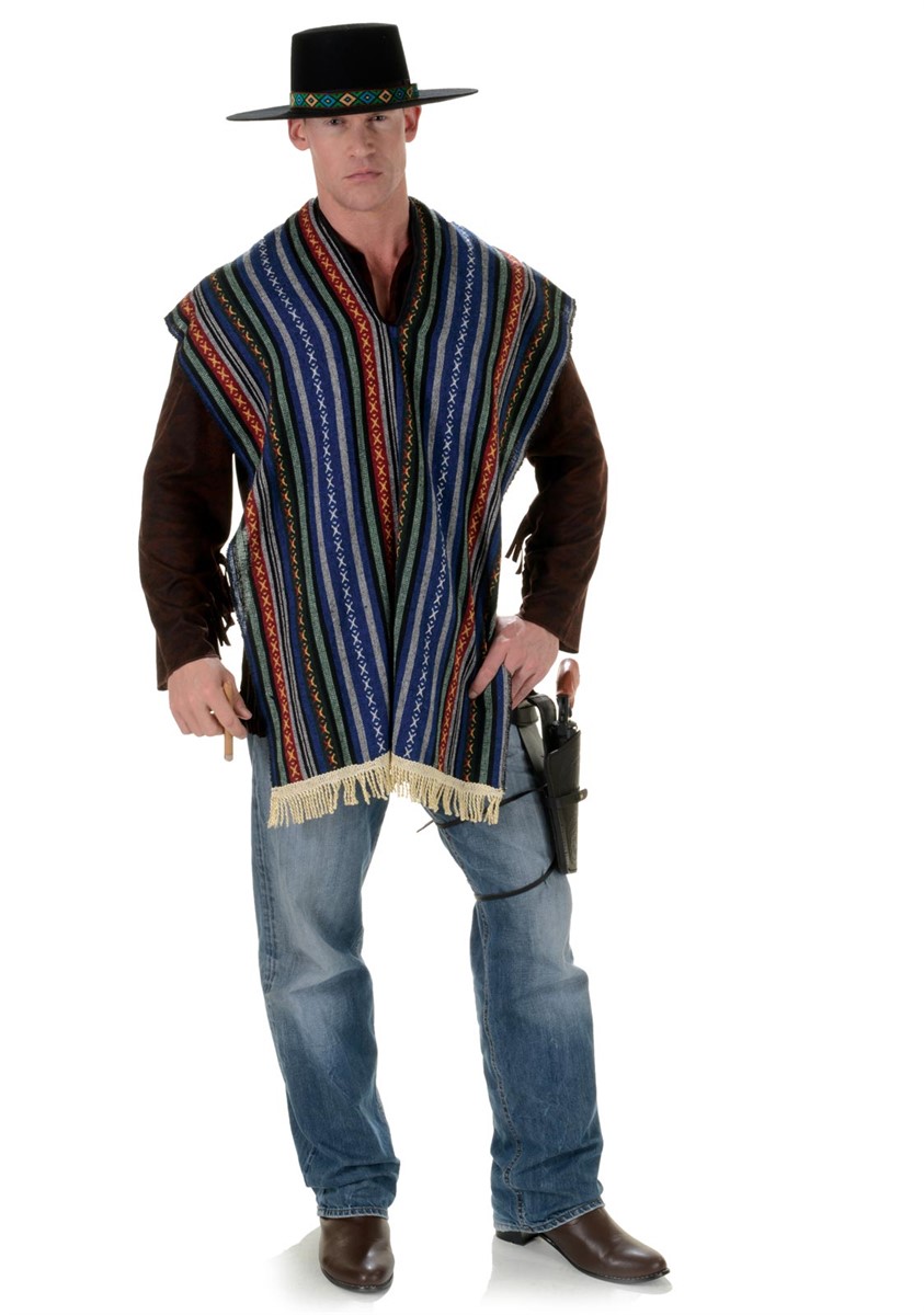 Bandito Poncho Adult Costume - PartyBell.com