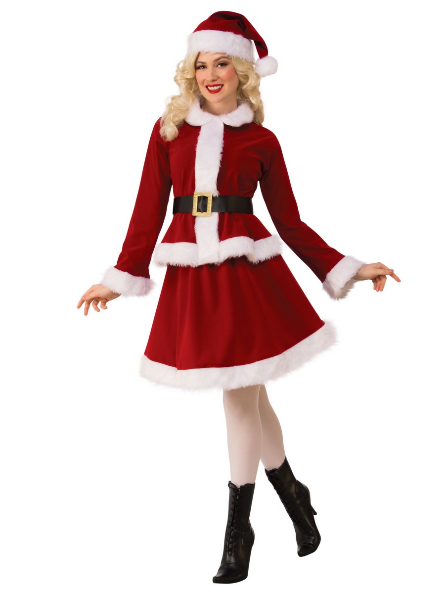 Womens Miss Claus Costume - PartyBell.com