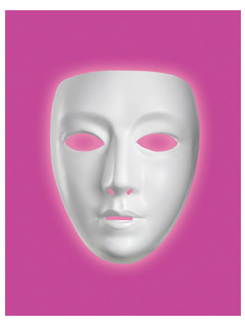 Blank Female Mask - PartyBell.com