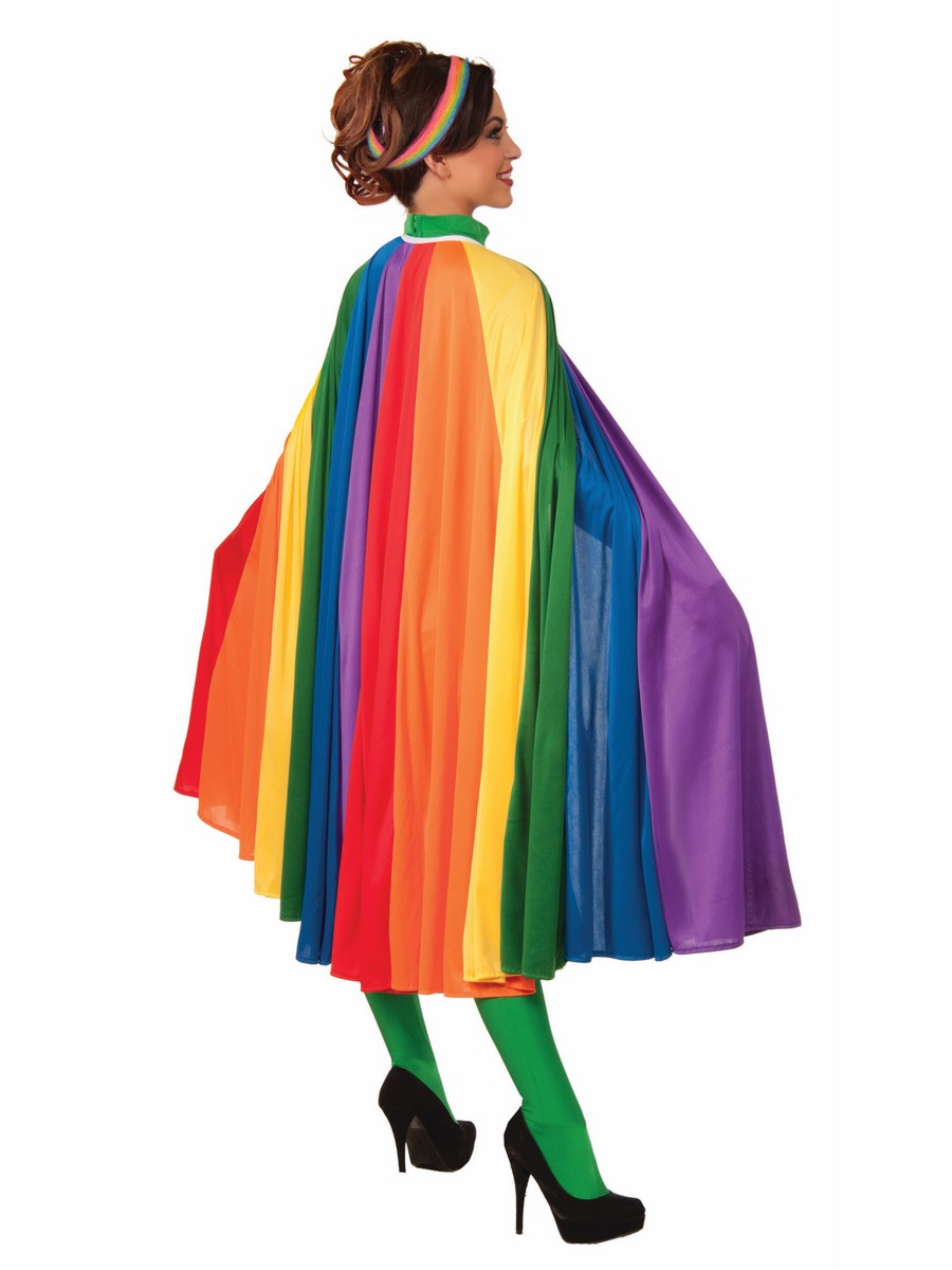 Rainbow Adult Cape - PartyBell.com