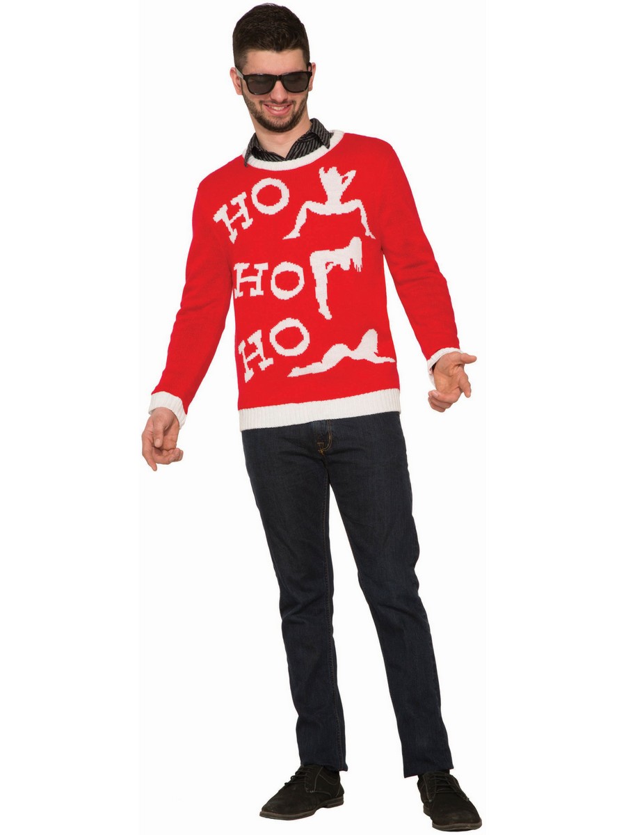 Ho Ho Ho Christmas Adult Sweater - PartyBell.com