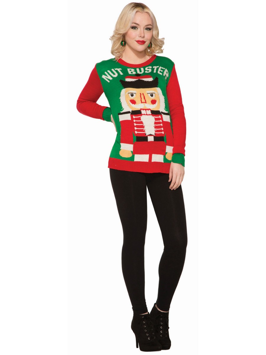 Mens Nut Buster Christmas Sweater - PartyBell.com