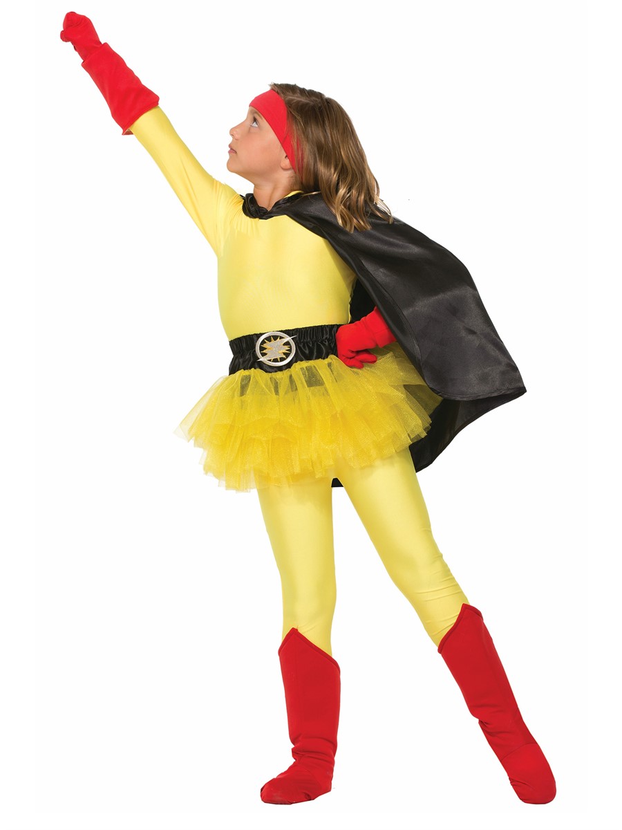 Childrens Super Hero Cape Black - PartyBell.com