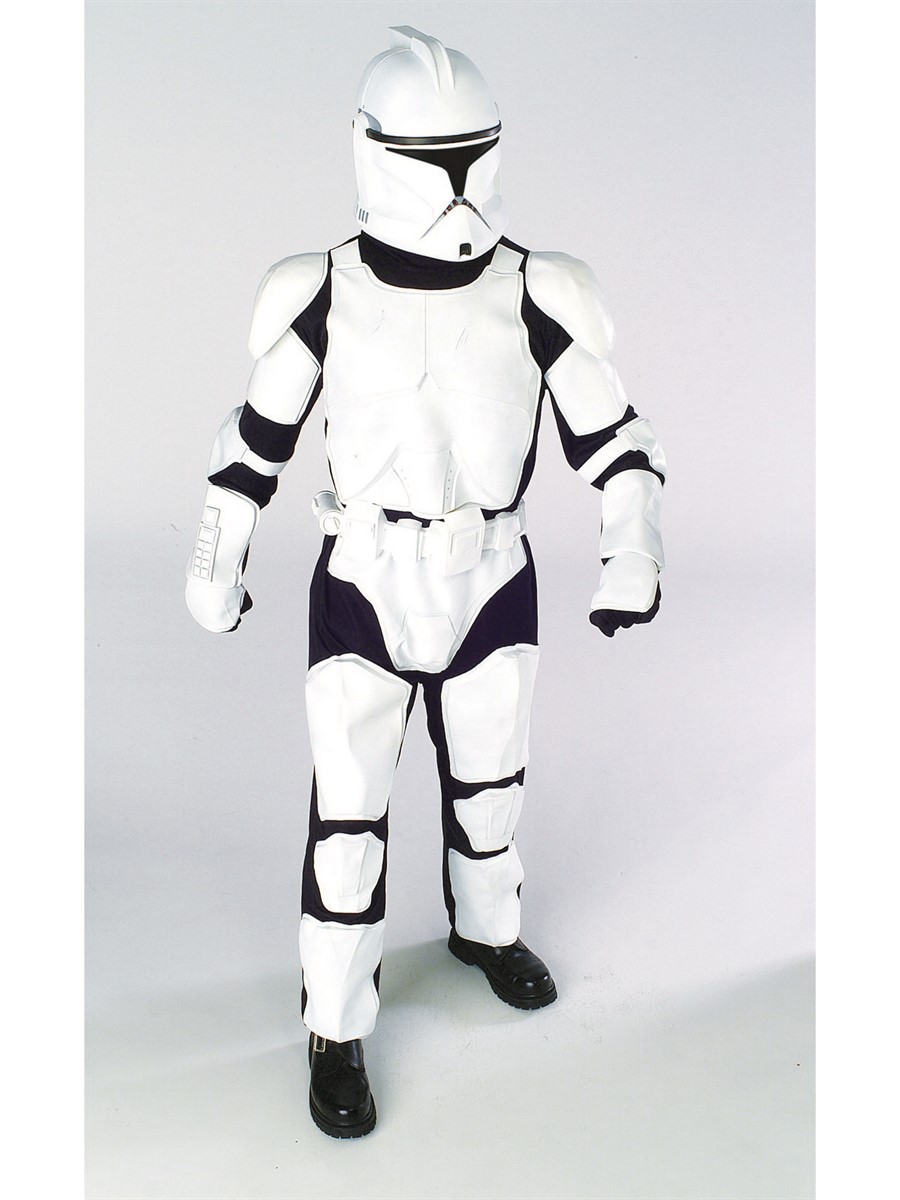 Star Wars Boys Deluxe Clone Trooper Costume - PartyBell.com