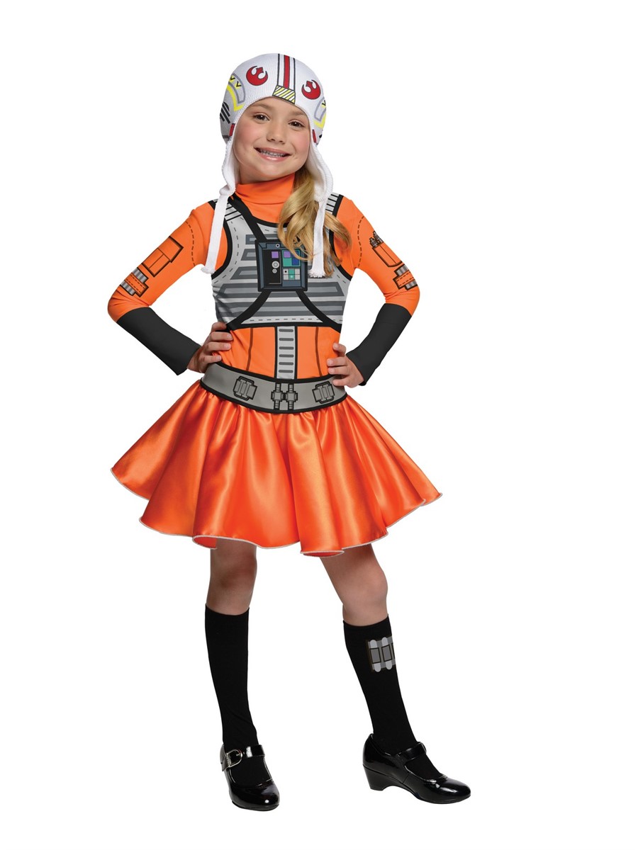 Star Wars Girls X-Wing Fighter Costume - PartyBell.com