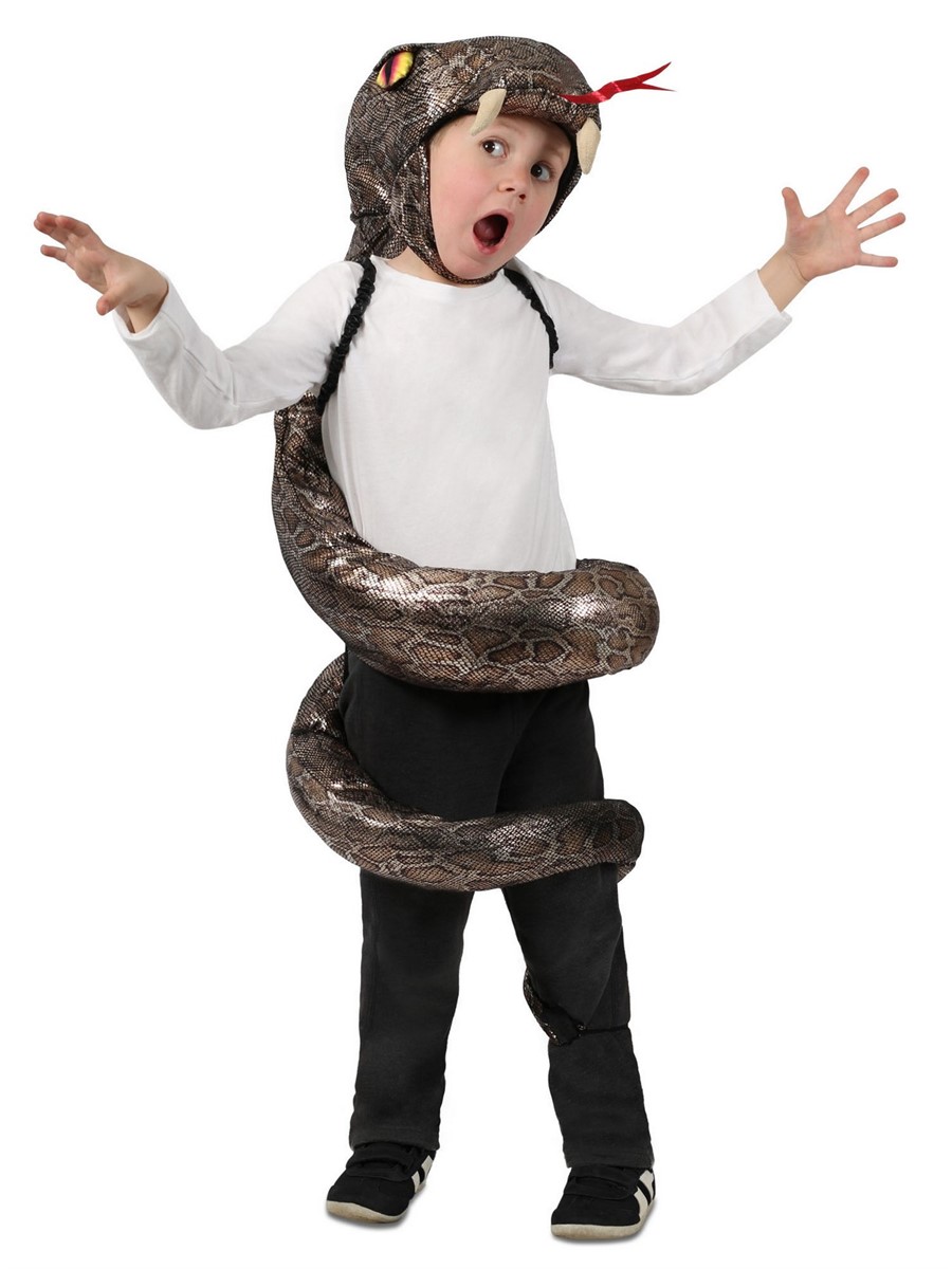 Girls Child Slither Snake Costume - PartyBell.com