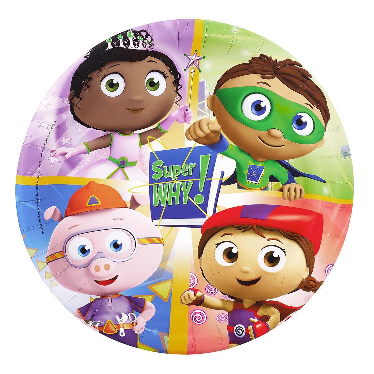 Super Why! Dinner Plates - PartyBell.com