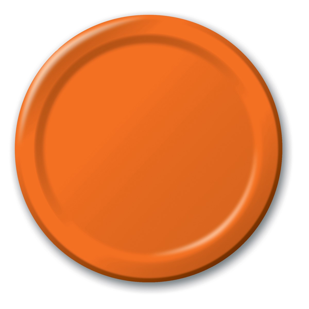 Sunkissed Orange (Orange) Paper Dinner Plates - PartyBell.com