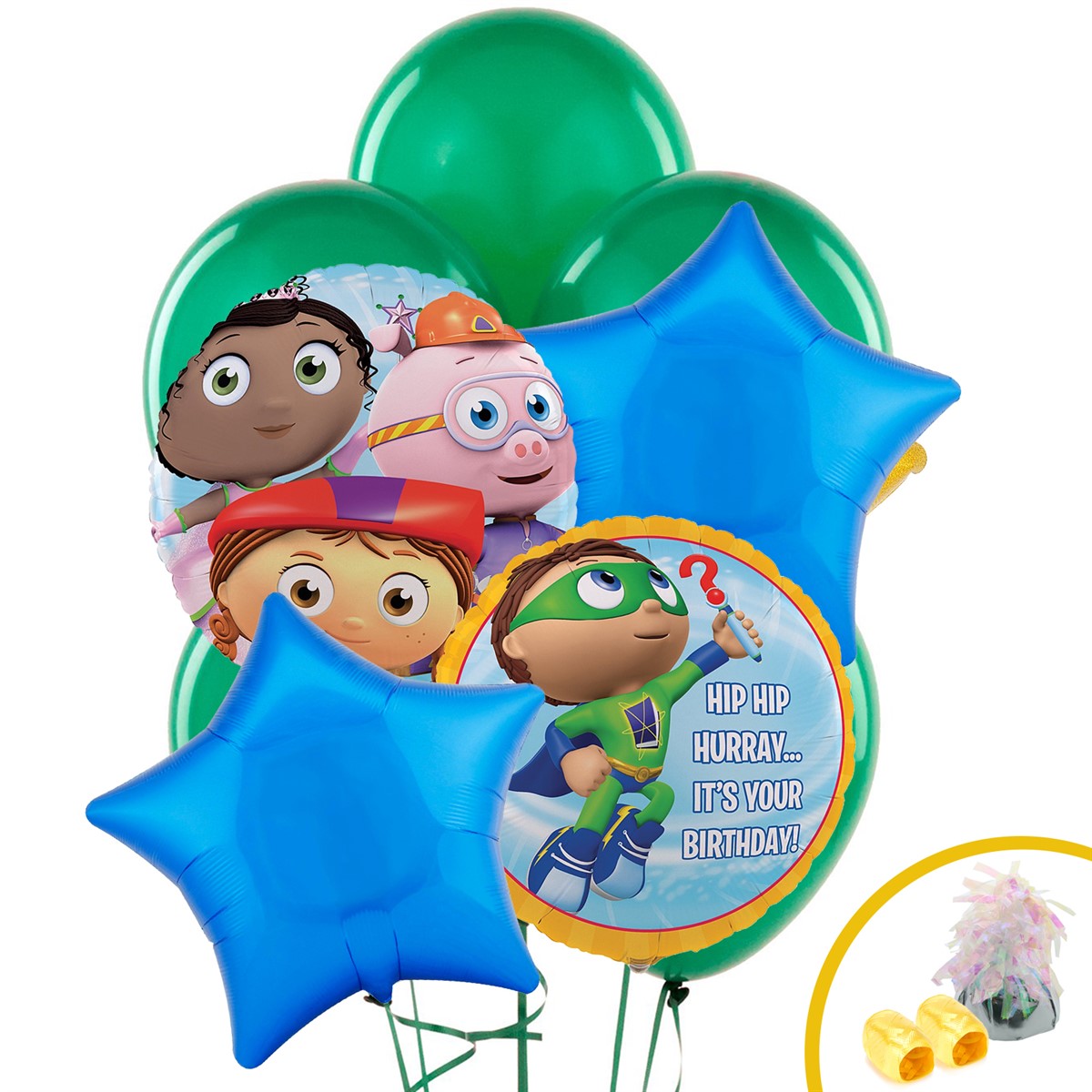 Super Why! Balloon Bouquet - PartyBell.com