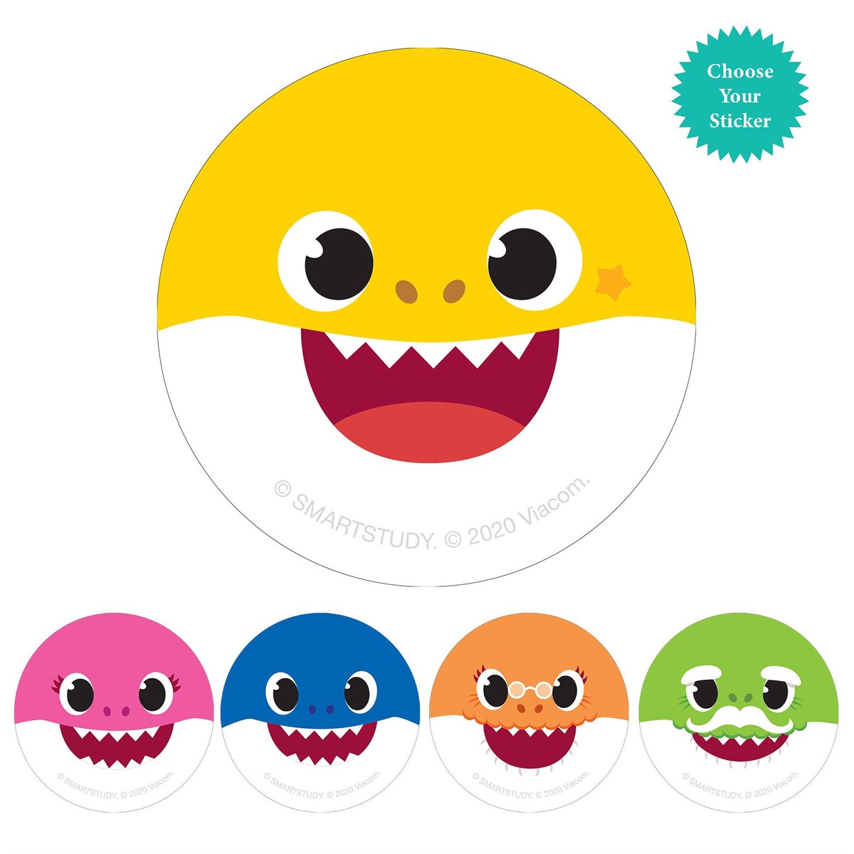 Baby Shark Printable Stickers