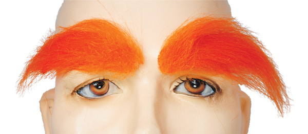 EYEBROW AB1036 ORANGE FUR - PartyBell.com