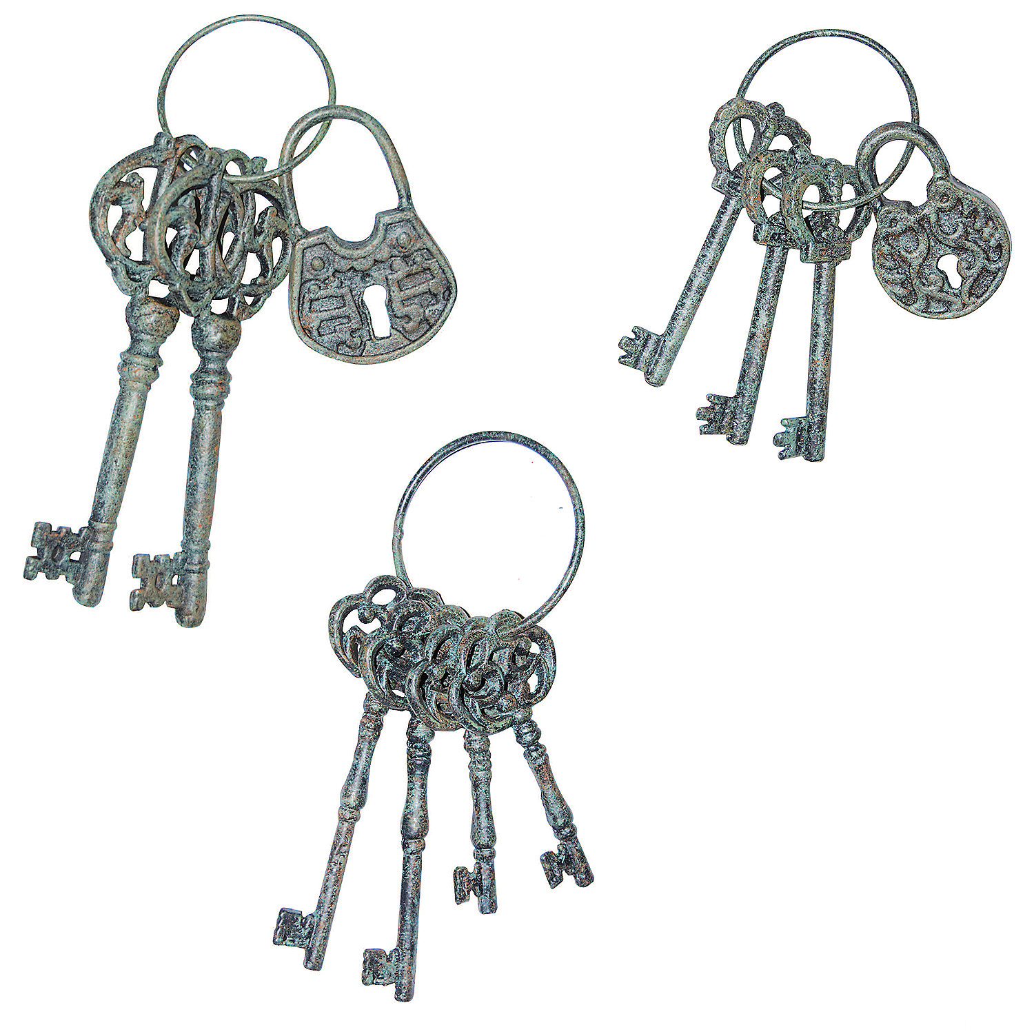 LOCK AND KEYS CAST IRON - PartyBell.com