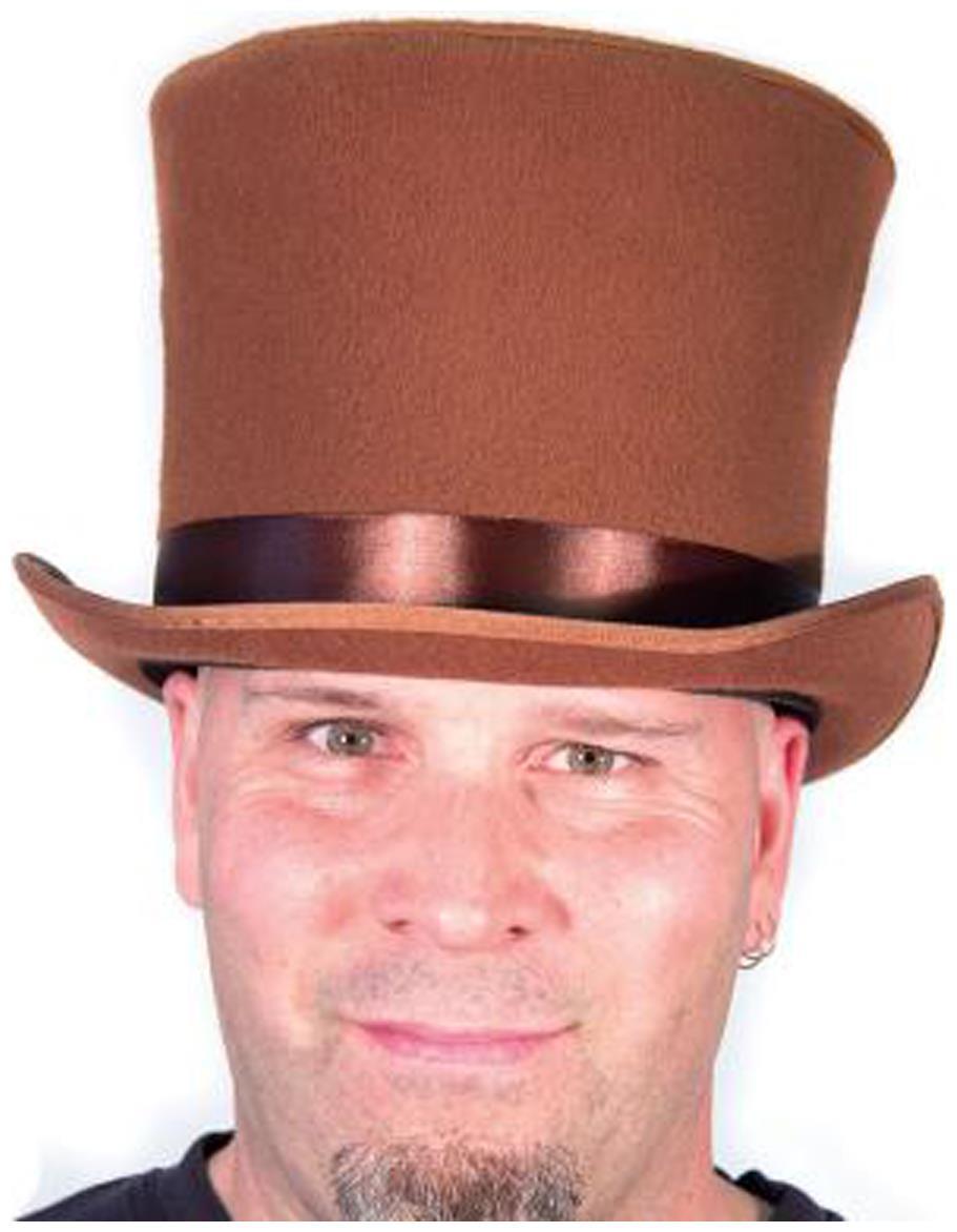 Bell Topper Costume Hat Adult: Brown - PartyBell.com