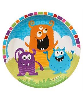 Monsters Dinner Plates - PartyBell.com