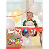 Elmo Turns One Horizontal Giant Sign Banner - PartyBell.com