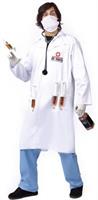 Plain Lab Coat Adult Costume - PartyBell.com