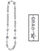 Congrats Grad White Graduation Bead Necklace - PartyBell.com